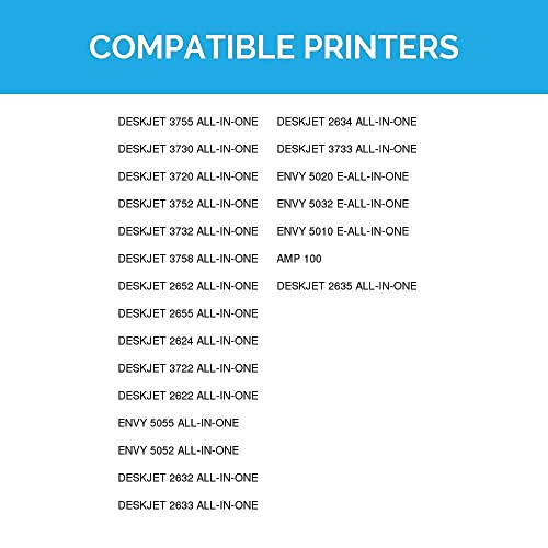 LD Products Remanufactured Ink Cartridge Replacements for 65XL N9K04AN HP 65xl Black Ink Cartridge High Yield for HP Deskjet 2652, 3722, 3730, 3732, Envy 500 Series 5010, 5020, 5032, 5052 (Black)