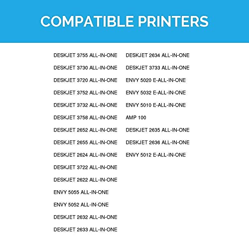 LD Products Remanufactured Ink Cartridge Replacements for 65XL N9K04AN HP 65xl Black Ink Cartridge High Yield for HP Deskjet 2652, 3722, 3730, 3732, Envy 500 Series 5010, 5020, 5032, 5052 (Black)