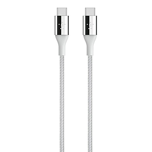 Belkin MIXIT DuraTek Kevlar USB-C (USB Type C) to USB-C Cable, 4 Feet (Silver)