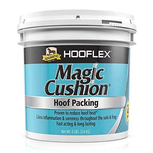 Absorbine Hooflex Magic Cushion, Veterinary Formulated Fast-Acting Relief, Reduce Hoof Heat for up to 24 Hours, 8 lb Tub