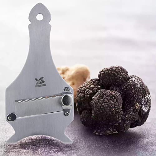 MSY BIGSUNNY 6.5" Truffle Slicer Stainless Steel Chocolate Truffle Shaver With Adjustable Blade Cutter Cheese Scraper Garlic Vegetable Peeler