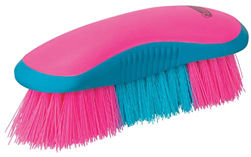 Weaver Leather Dandy Brush, Pink/Blue