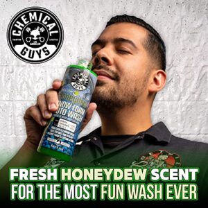 Chemical Guys CWS_110_64 Honeydew Snow Foam Car Wash Soap (Works with Foam Cannons, Foam Guns or Bucket Washes) Safe for Cars, Trucks, Motorcycles, RVs & More, 64 fl oz (Half Gallon), Honeydew Scent