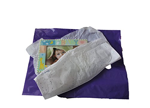 100 12x15 Durable Purple Merchandise bags Die Cut Handle-Glossy finish-Anti-Strech-100% Recyclable. For Retail store plastic bags, Party favors, Handouts and more by Best Choice (Purple)