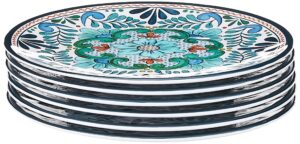 certified international - 20286set/6 certified international talavera 9" salad/dessert plate, set of 6, 9 inches, multicolor