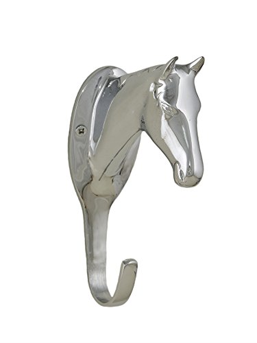 Tack Room Studio Brass Horse Head Hanger (Chrome)