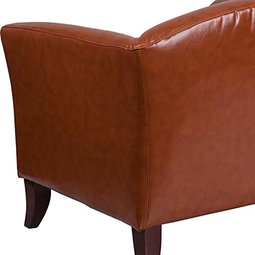 Flash Furniture HERCULES Imperial Series Cognac LeatherSoft Loveseat