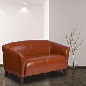 Flash Furniture HERCULES Imperial Series Cognac LeatherSoft Loveseat