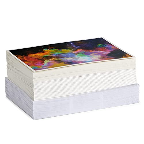 48 Pack Blank Cards and Envelopes Bulk, Space Cosmos Galaxy All Occasion Greeting Card for Thank You, Birthday, New Year (4x6 in) (10x15cm)