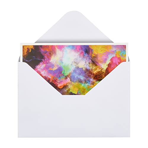 48 Pack Blank Cards and Envelopes Bulk, Space Cosmos Galaxy All Occasion Greeting Card for Thank You, Birthday, New Year (4x6 in) (10x15cm)