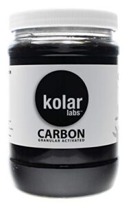 kolar labs crystal cal activated carbon – large jar, activated charcoal for aquariums and fish tanks