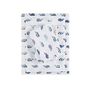 MI ZONE Printed Sheets, Twin, Blue