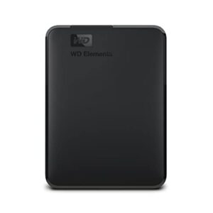 wd 2tb elements portable hdd, external hard drive, usb 3.0 for pc & mac, plug and play ready - wdbu6y0020bbk-wesn