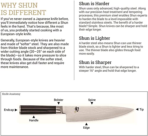 Shun Premier Build-a-Block Set; Includes 8-inch Chef’s Knife, Hand-Hammered Tsuchime Finish, VG-MAX Steel Core, Damascus Cladding; Includes Honing Steel and Sustainable Bamboo Slimline Knife Block