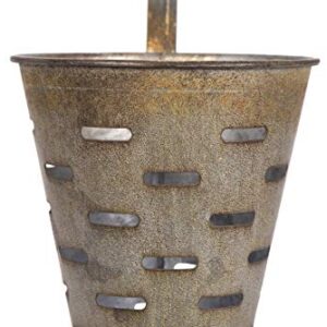 Creative Co-Op Metal Olive Bucket with Hook