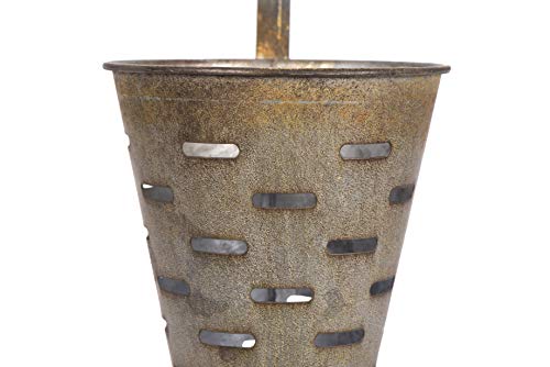 Creative Co-Op Metal Olive Bucket with Hook