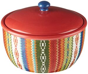 certified international monterrey bean pot, 80 oz, multicolor