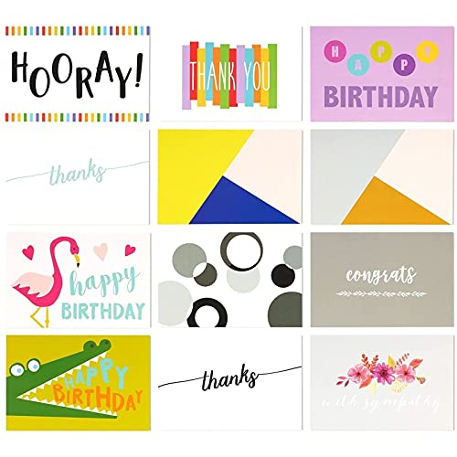 Best Paper Greetings 48-Count Greeting Cards Assortment Box Set for All Occasions, Envelopes Included, Blank Inside, for Birthday Congratulations Thank You