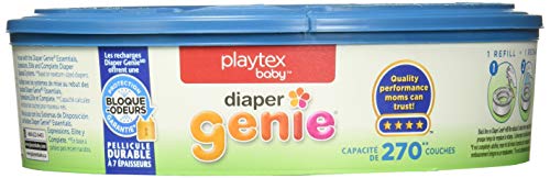 Playtex Diaper Genie Refills for Diaper Genie Diaper Pails - Holds Up to 270 Diapers