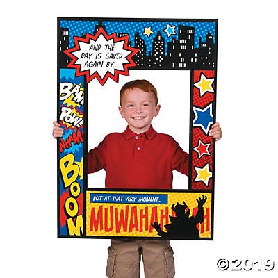 Superhero Comic Book Photo Prop (Almost 3 feet Tall) Cutout and Party Decor