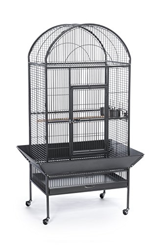 Prevue Pet Products 34531 Hammer Tone Dome Top Bird Cage, Large, Black