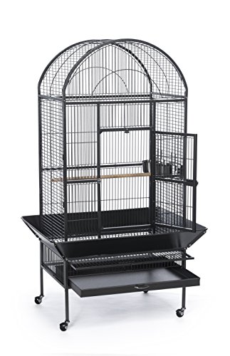 Prevue Pet Products 34531 Hammer Tone Dome Top Bird Cage, Large, Black