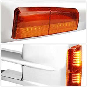 DNA Motoring TWM-003-T999-CH-AM Pair of Powered Heated Towing Side Mirrors w/ Amber Turn Signal Compatible with 07-13 Silverado/Suburban/Sierra/Yukon/Avalanche/Tahoe/Escalade, Chrome