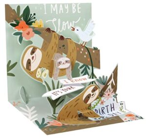 3d pop up birthday card - sloth