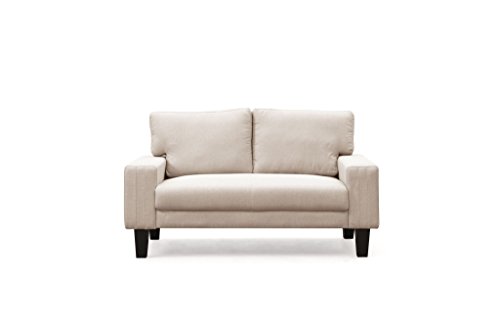 Container Direct -L Upholstered Loveseat, Beige