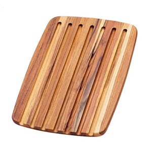 teakhaus edge grain bread board | 16" x 11" x 0.55"