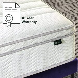 Zinus 12 Inch Foam and SpringMattress / CertiPUR-US Certified Foams /Mattress-in-a-Box, Queen