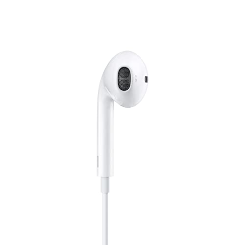 Apple EarPods Headphones with 3.5mm Plug. Microphone with Built-in Remote to Control Music, Phone Calls, and Volume. Wired Earbuds