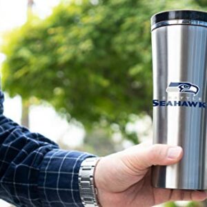 Duck House unisex NFL Seattle Seahawks 18oz Double Wall Stainless Steel Leakproof Thermo Tumbler White 1 Piece