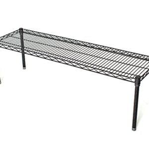 Omega 18" Deep x 42" Wide x 14" High Black Stationary Dunnage Rack