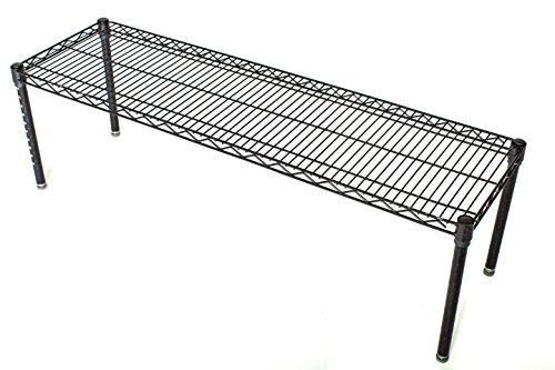 Omega 18" Deep x 42" Wide x 14" High Black Stationary Dunnage Rack