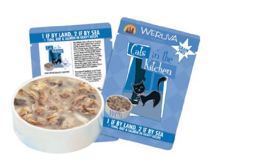 Weruva Cats in The Kitchen, Pantry Party Pouch Variety Pack in Gravy Cat Food, 3oz Pouch (Pack of 12)