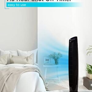 Black + Decker 36 inches Digital Tower Fan with Remote, Black