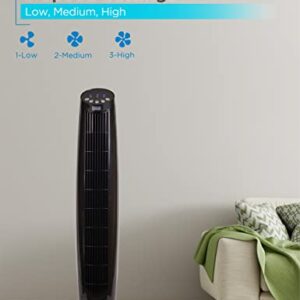 Black + Decker 36 inches Digital Tower Fan with Remote, Black