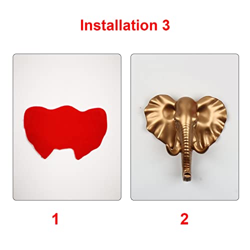 bouti1583 Single Giraffe Head Wall Hanger Coat Hat Hook Animal Shaped Decorative Gift Gold