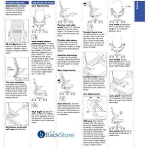 Steelcase Gesture Office Desk Chair with Headrest Plus Lumbar Support Cogent Connect Licorice 5S26 Fabric High Black Frame