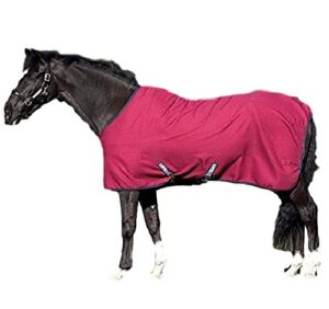 horseware rambo techi-waffle cooler blanket burgundy/black 78