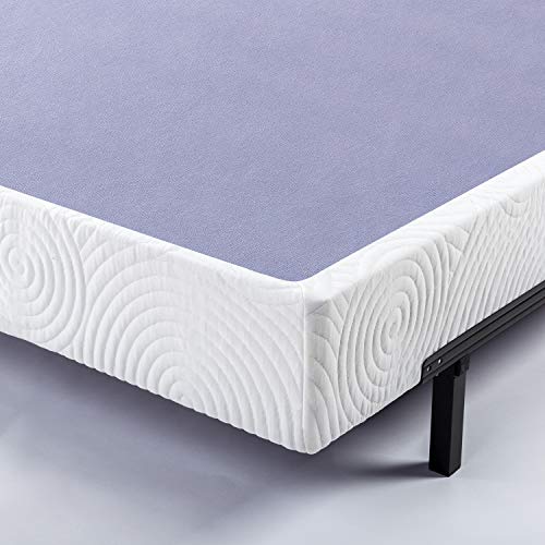 ZINUS Metal Box Spring with Wood Slats, 7.5 Inch Mattress Foundation, Sturdy Steel Structure, Easy Assembly, Full