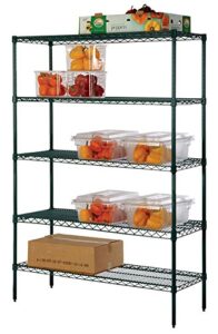 omega 18" deep x 24" wide x 63" high 5 tier freezer starter shelving unit