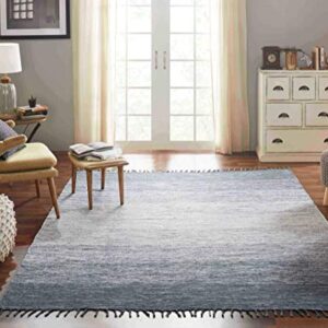 Chesapeake Cotton Ombre Blue Area Rug Large (5'x7')