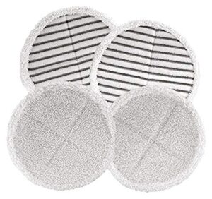 bissell 2124 spinwave mop pad kit replacement pads, white