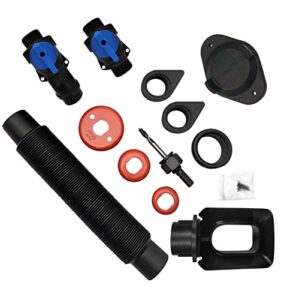 earthminded rain barrel diverter kit - rain diverter for 3 x 4 inch downspouts, includes spigot and downspout diverter - convert containers into rain barrels - easy to install