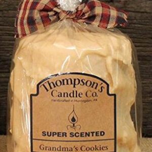 Thompson's Candle Co Super Scented MED (18 oz) Pillar 80 Hrs "Grandma's Cookies"