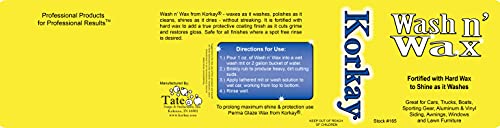 Korkay Wash n' Wax 1 gallon bottle