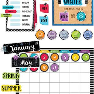 Creative Teaching Press Bold & Bright Calendar Set, CTP Bulletin Board and Classroom Display, 67 Pieces