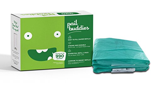 Pail Buddies Diaper Pail Refills Compatible with All Diaper Dekor Classic Diaper Pails (Pack of 4)